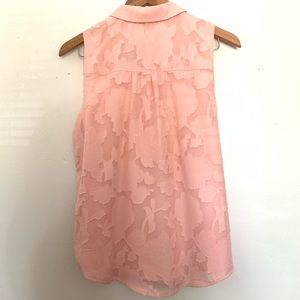 Elle | Tops | Nwotelle Sleeveless Button Down Coral Color Shirt | Poshmark